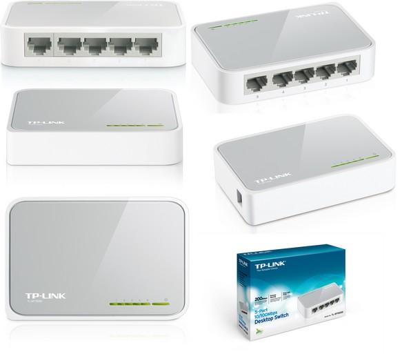 TP-LINK TL-SF1005D : 5-Port 10/100Mbps Desktop Switch - Wolusiji